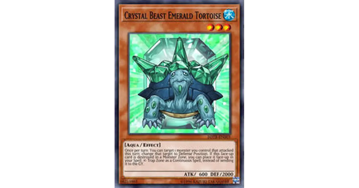 Crystal Beast Emerald Tortoise - BLCR-EN049 - Ultra Rare ...