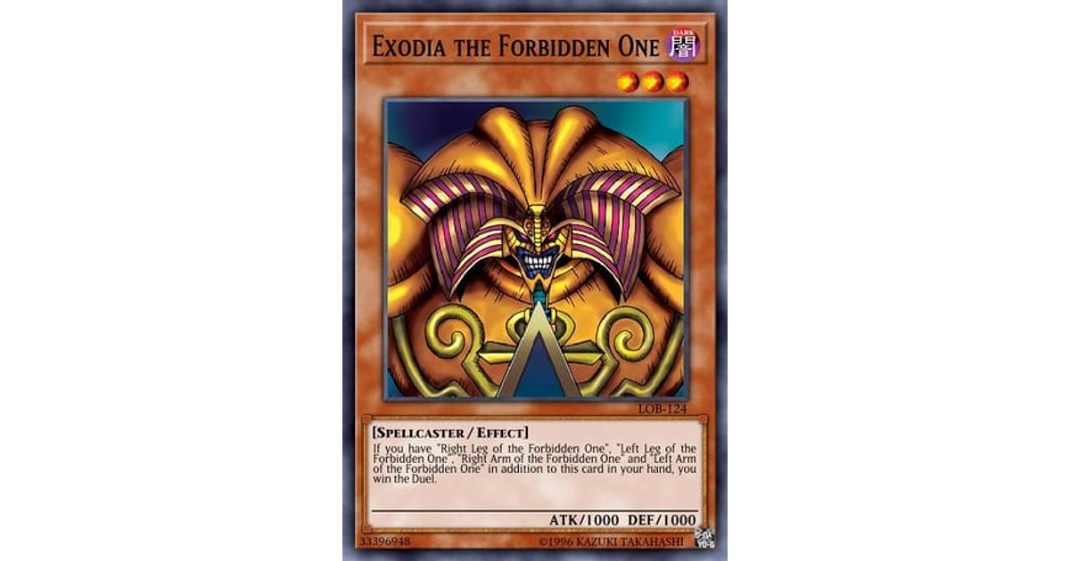 Exodia the Forbidden One - BLCR-EN101 - Starlight Rare 1s...