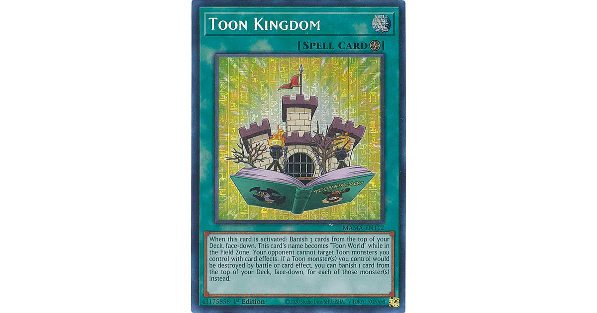 Toon Kingdom - MAMA-EN112 - Pharaoh's Secret Rare 1st Edi...