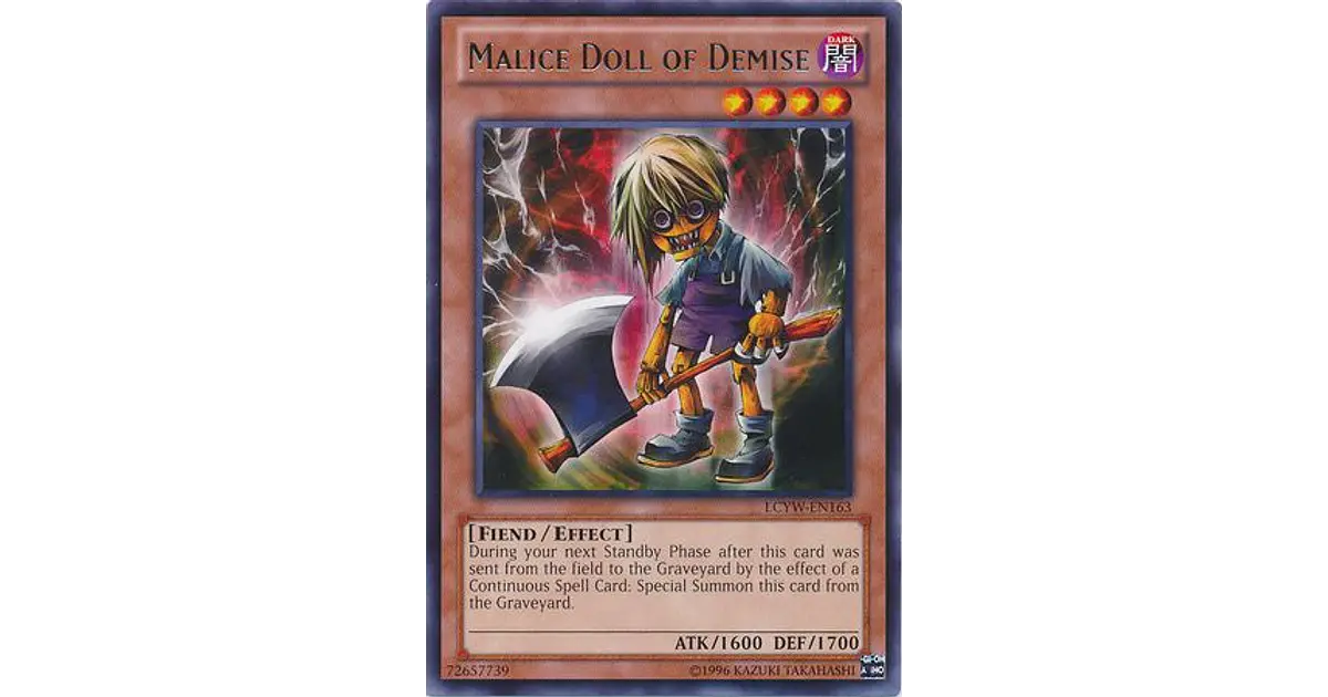 Malice Doll of Demise - LCYW-EN163 - Rare Unlimited