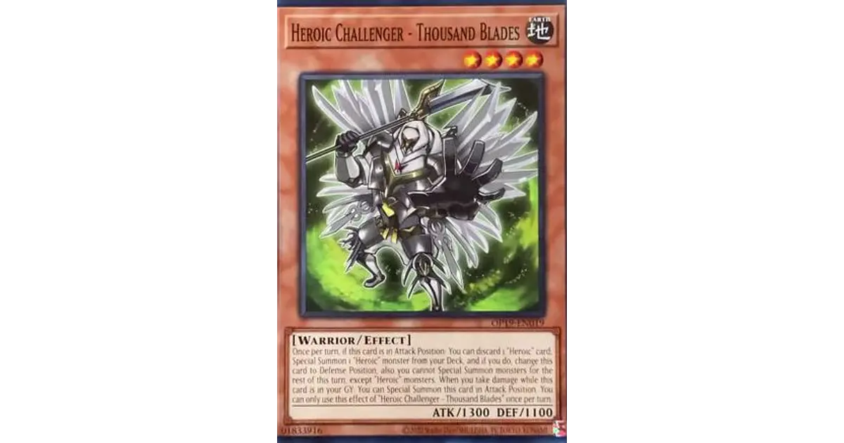 Heroic Challenger - Thousand Blades - OP19-EN019 - Common