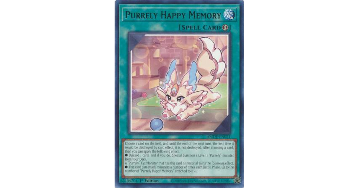 Purrely Happy Memory - AMDE-EN021 - Rare 1st Edition