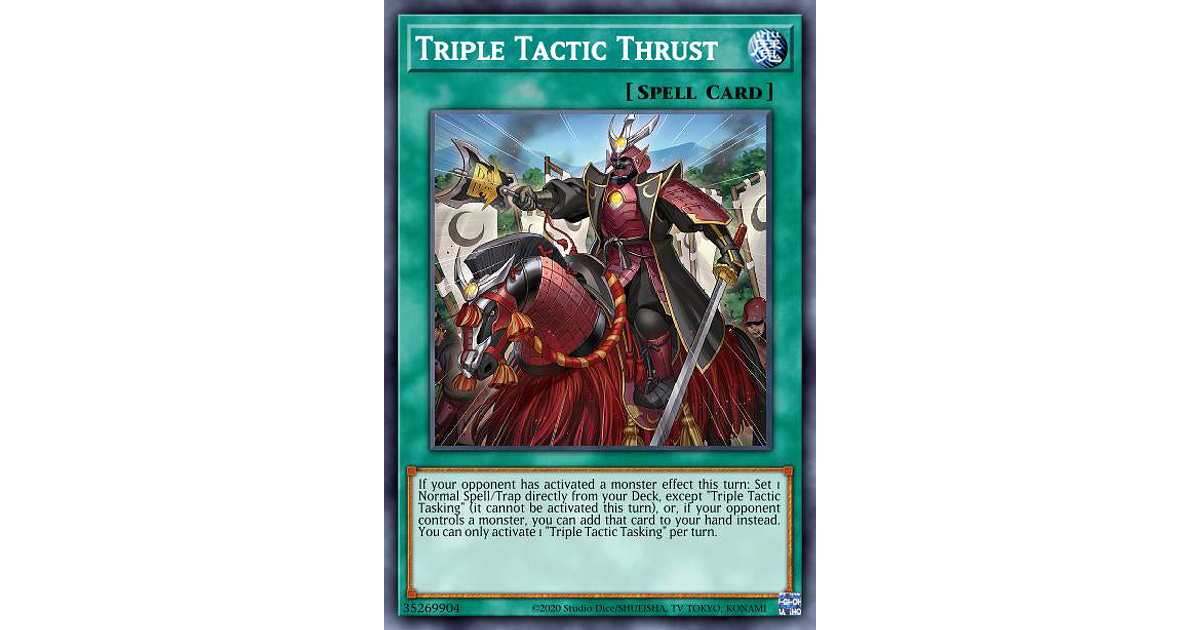 Triple Tactics Thrust - PHHY-EN069 - Secret Rare 1st Edition