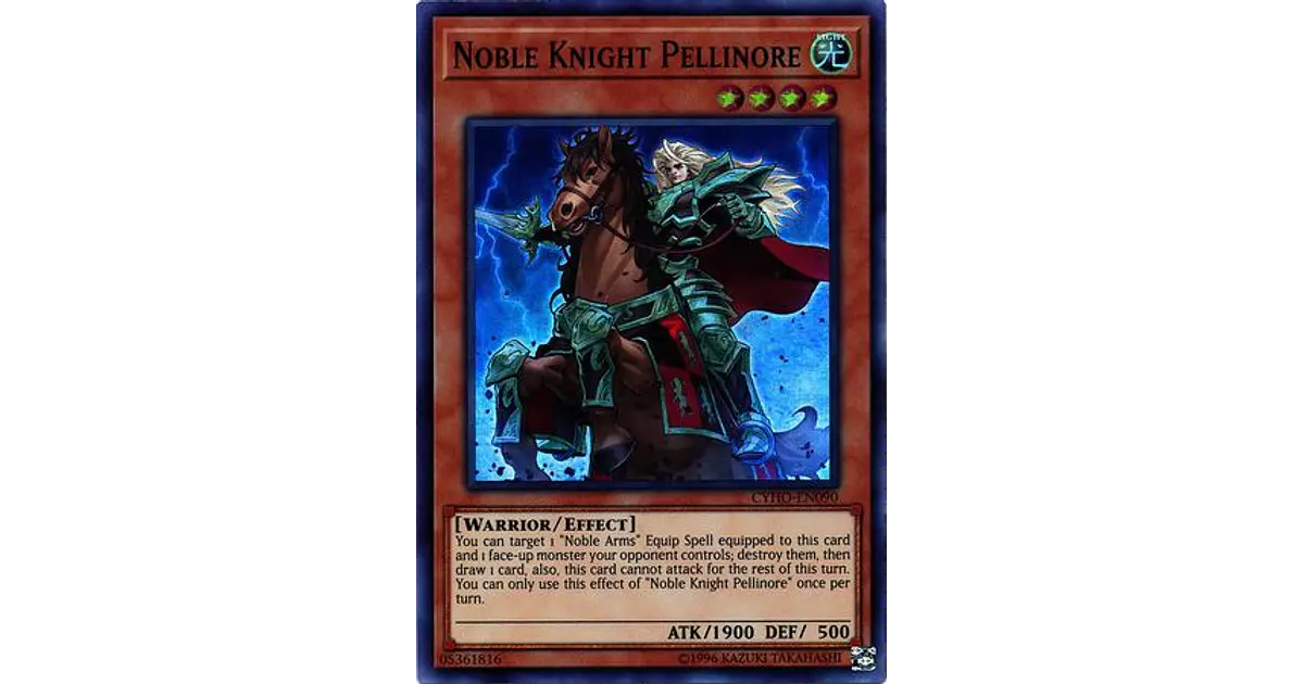 Noble Knight Pellinore - CYHO-EN090 - Super Rare Unlimited