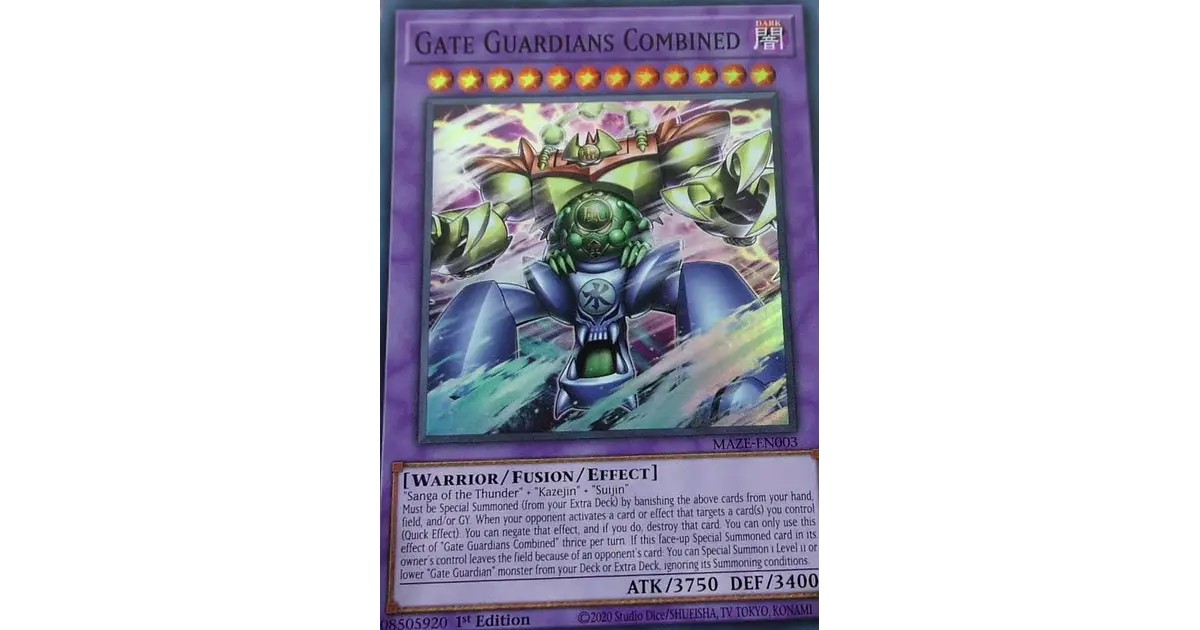 Gate Guardians Combined - MAZE-EN003 - Super Rare 1st Edi...
