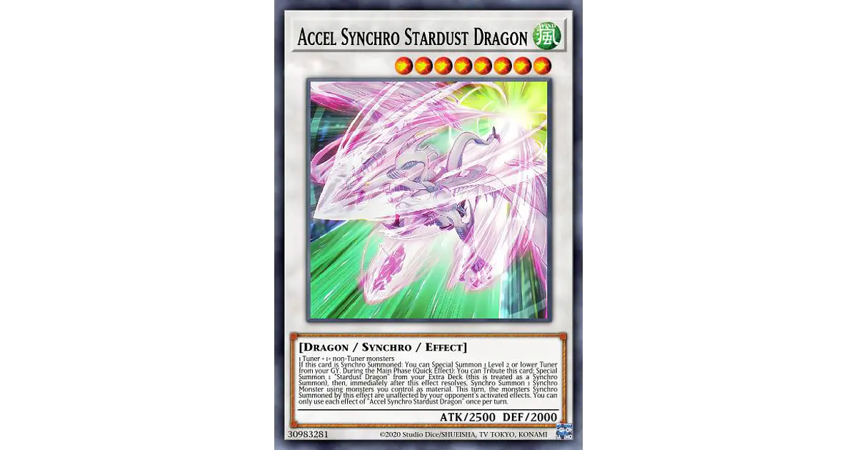 Accel Synchro Stardust Dragon - MAZE-EN019 - Ultra Rare 1...