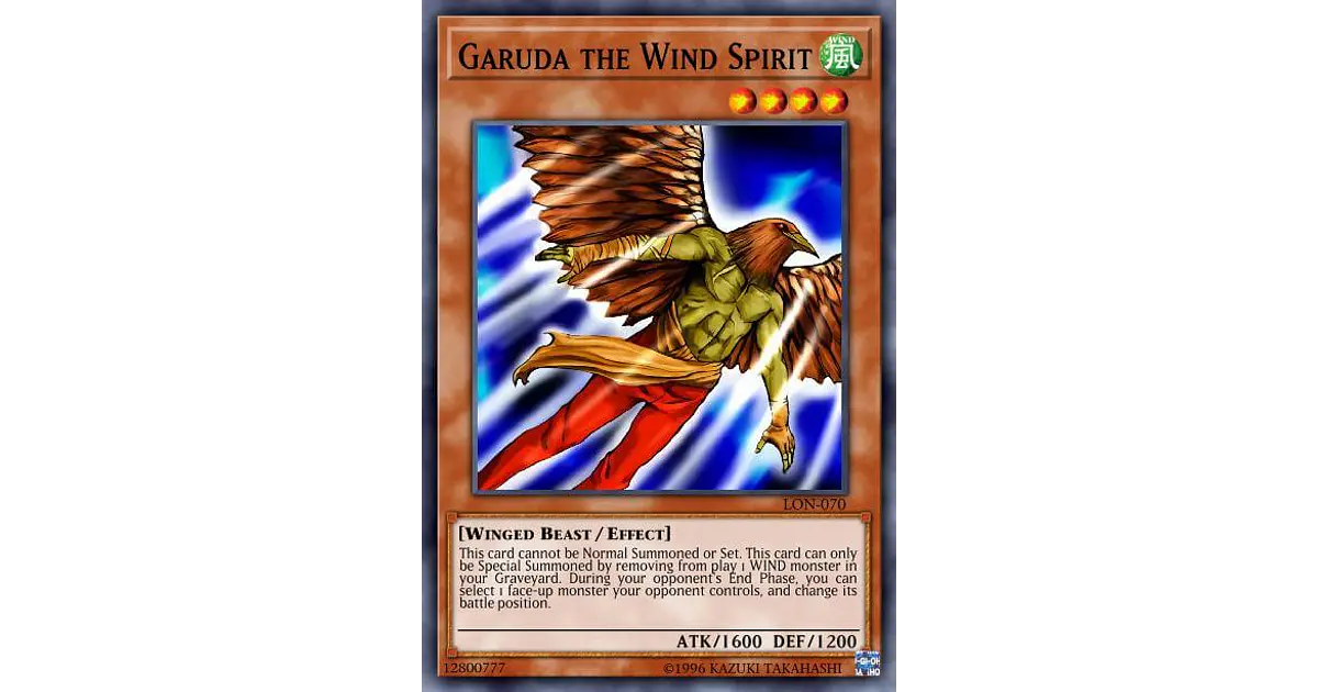 Garuda the Wind Spirit - SGX3-ENI21 - Common 1st Edition