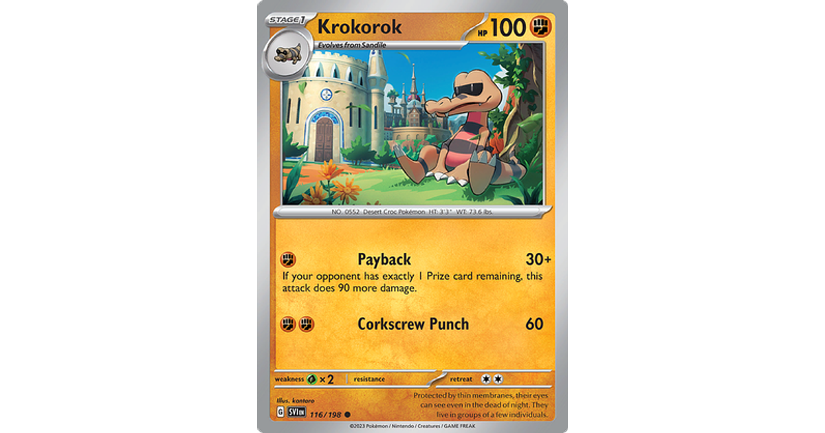 Krokorok - 116/198 - Common Reverse Holo