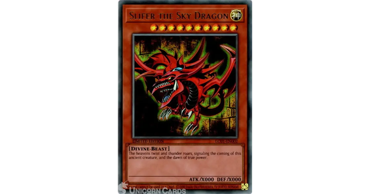 Slifer the Sky Dragon - LC01-EN002 - Ultra Rare Limited E...