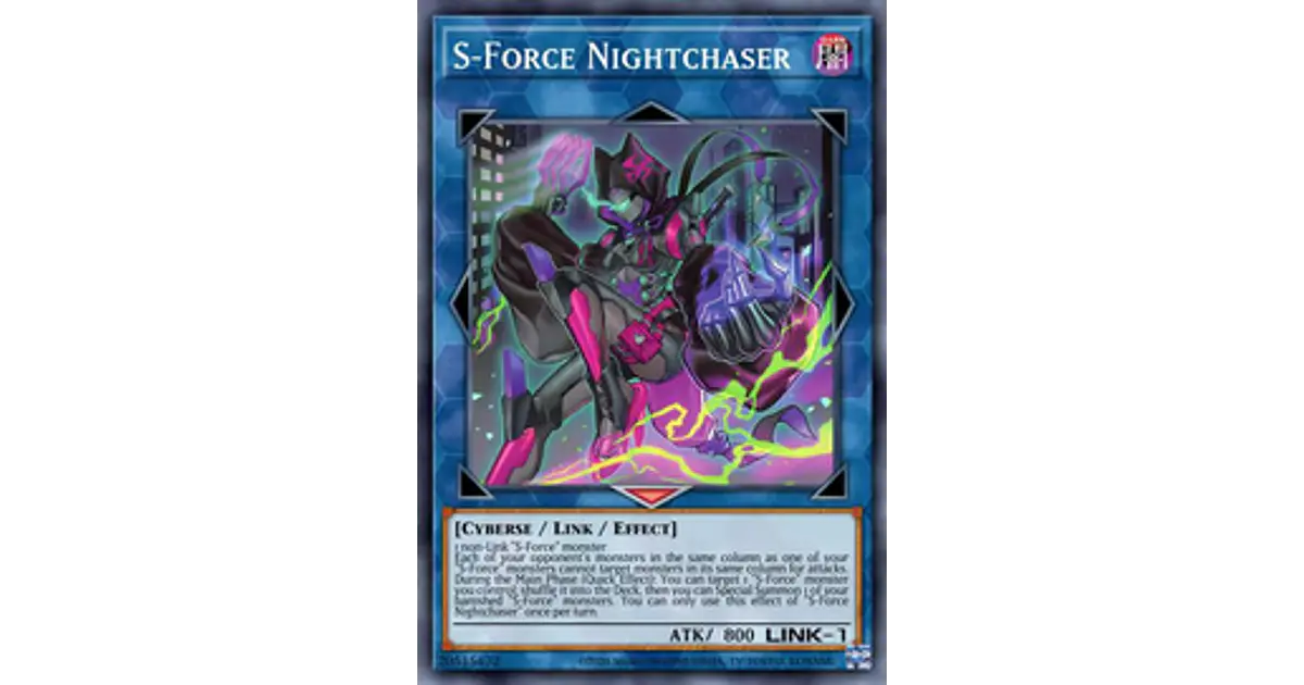 S-Force Nightchaser - CYAC-EN050 - Super Rare 1st Edition