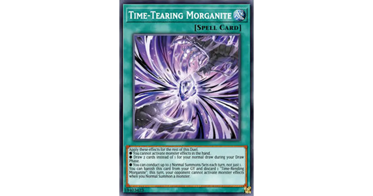 Time-Tearing Morganite - CYAC-EN067 - Super Rare 1st Edition