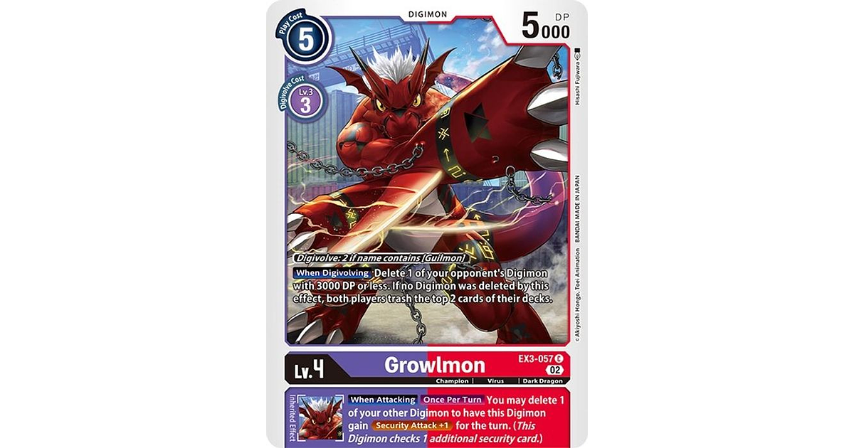 EX3-057 C Growlmon (Revision Pack 2023)