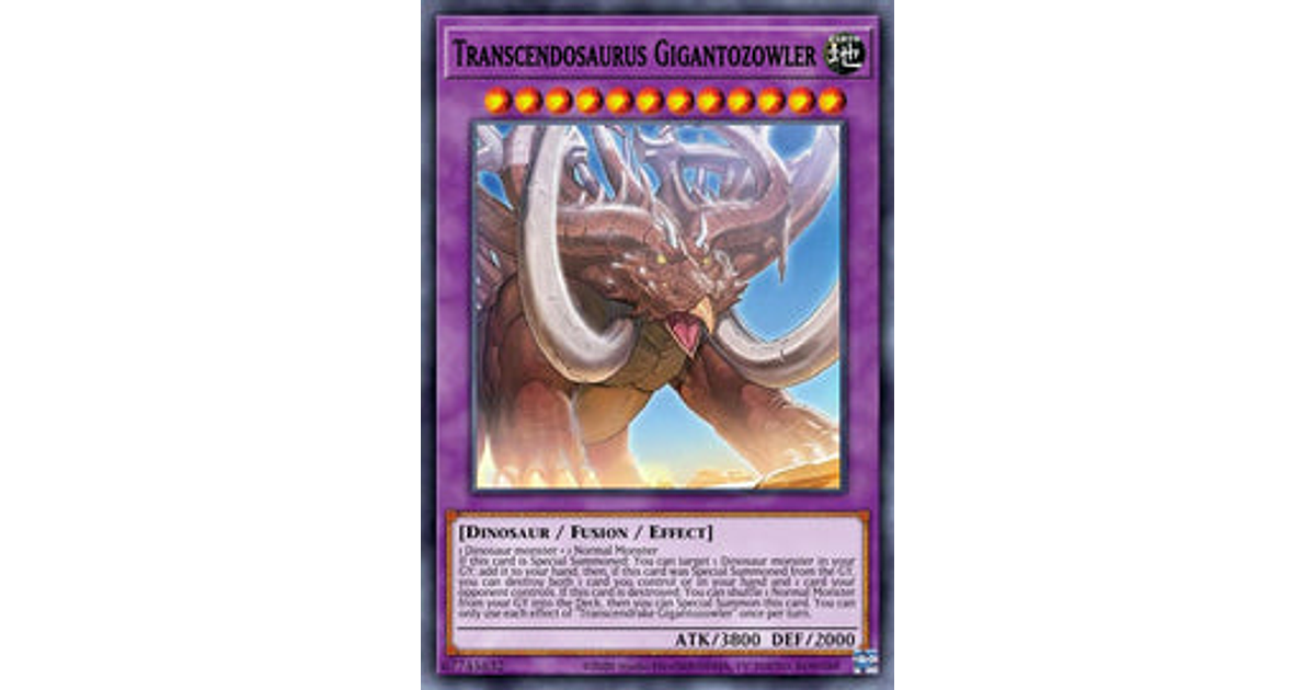 Transcendosaurus Gigantozowler - WISU-EN003 - Super Rare ...