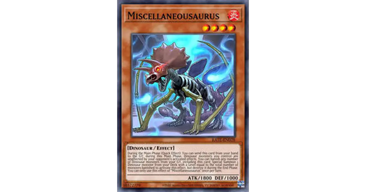 Miscellaneousaurus - WISU-EN011 - Rare 1st Edition
