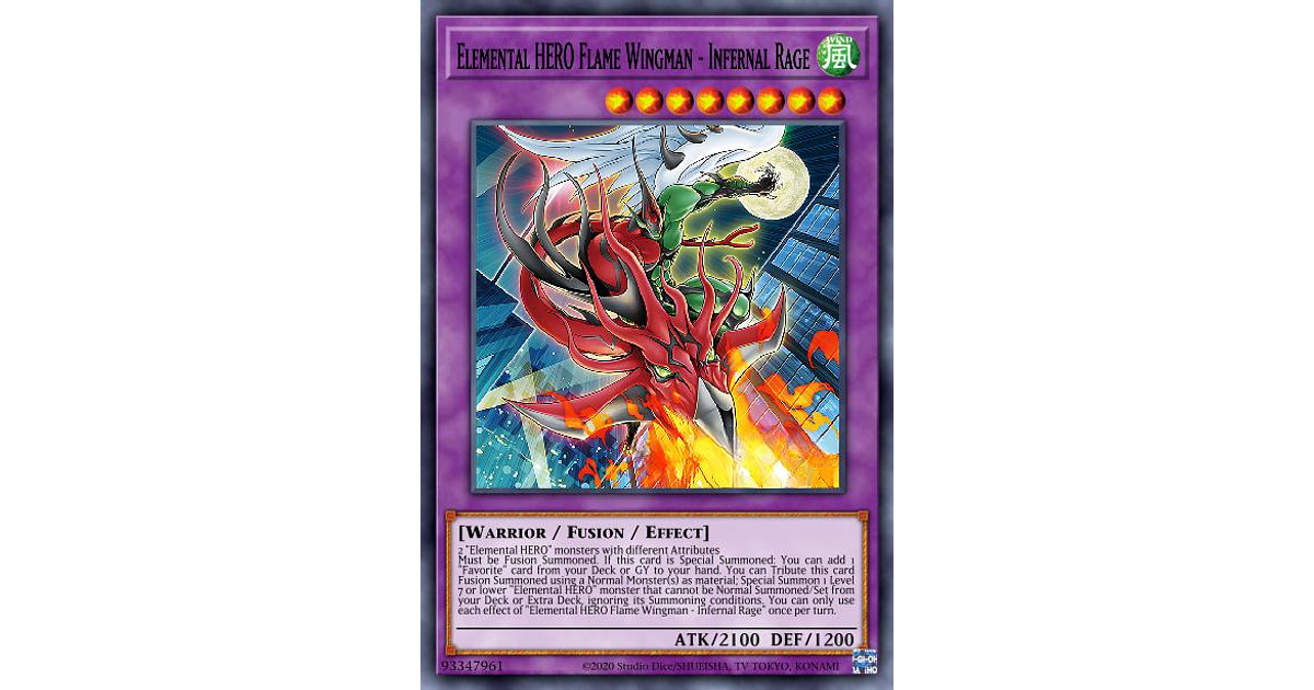 Elemental HERO Flame Wingman - Infernal Rage - BLMR-EN012...