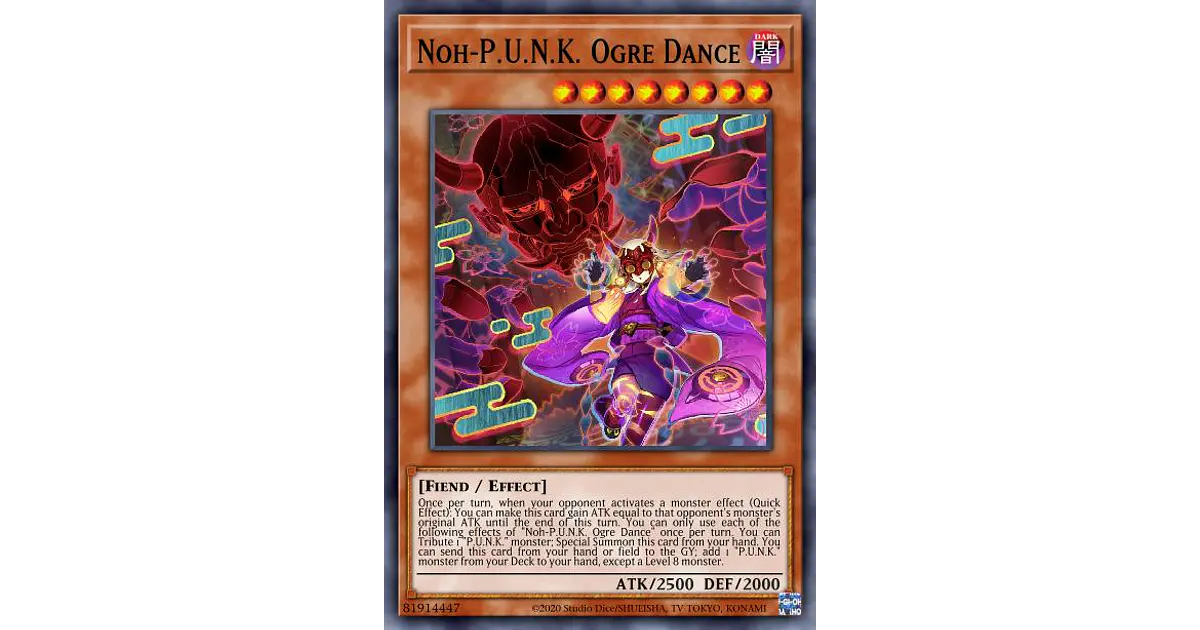 Noh-P.U.N.K. Ogre Dance - BLMR-EN064 - Secret Rare 1st Ed...