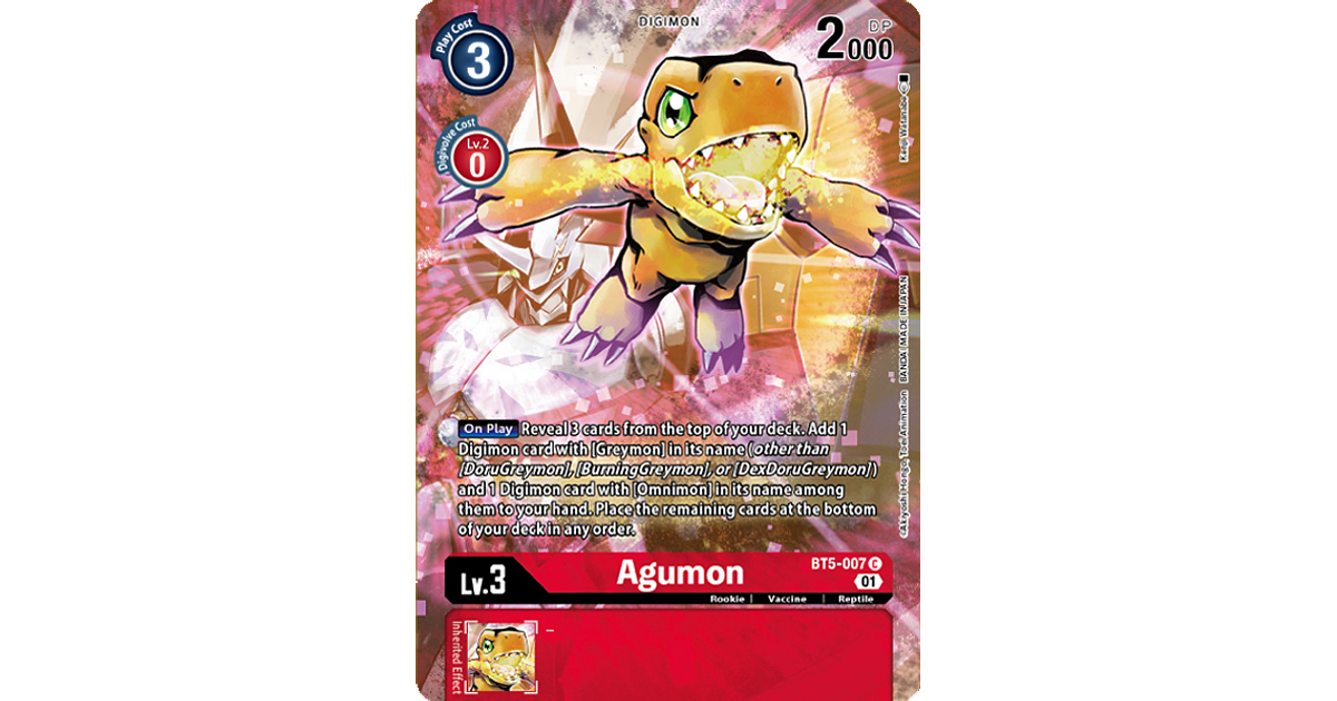BT5-007 (Alternative Art) Agumon