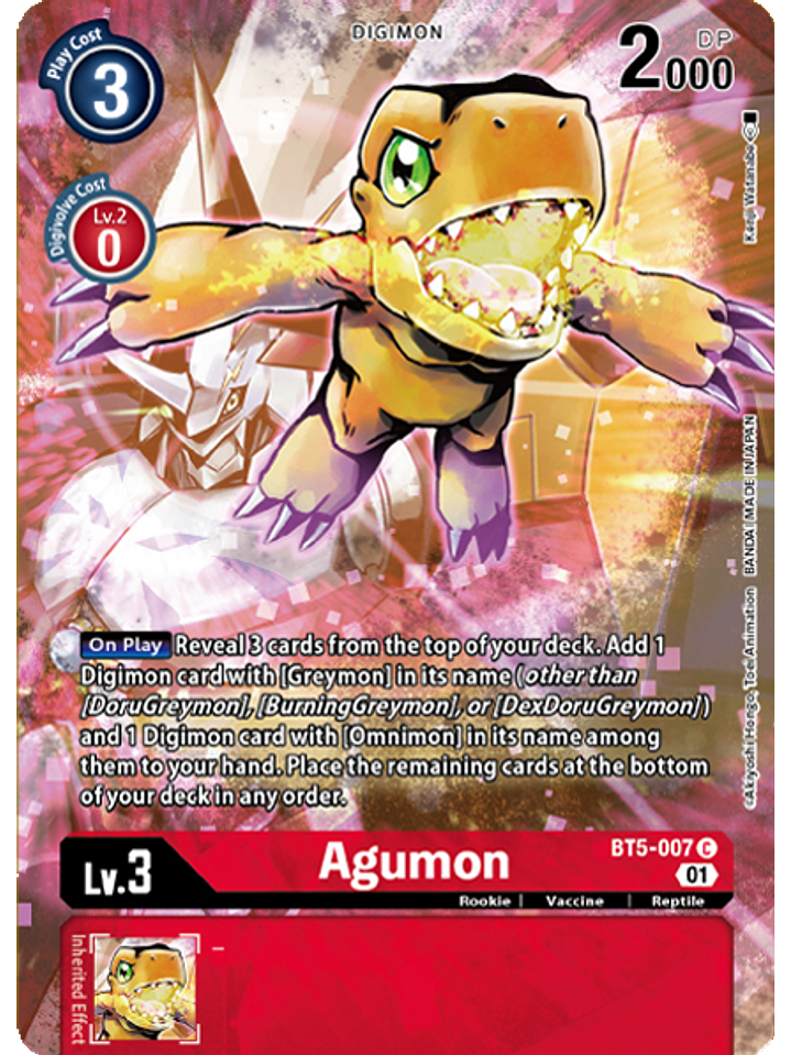 BT5-007 (Alternative Art) Agumon