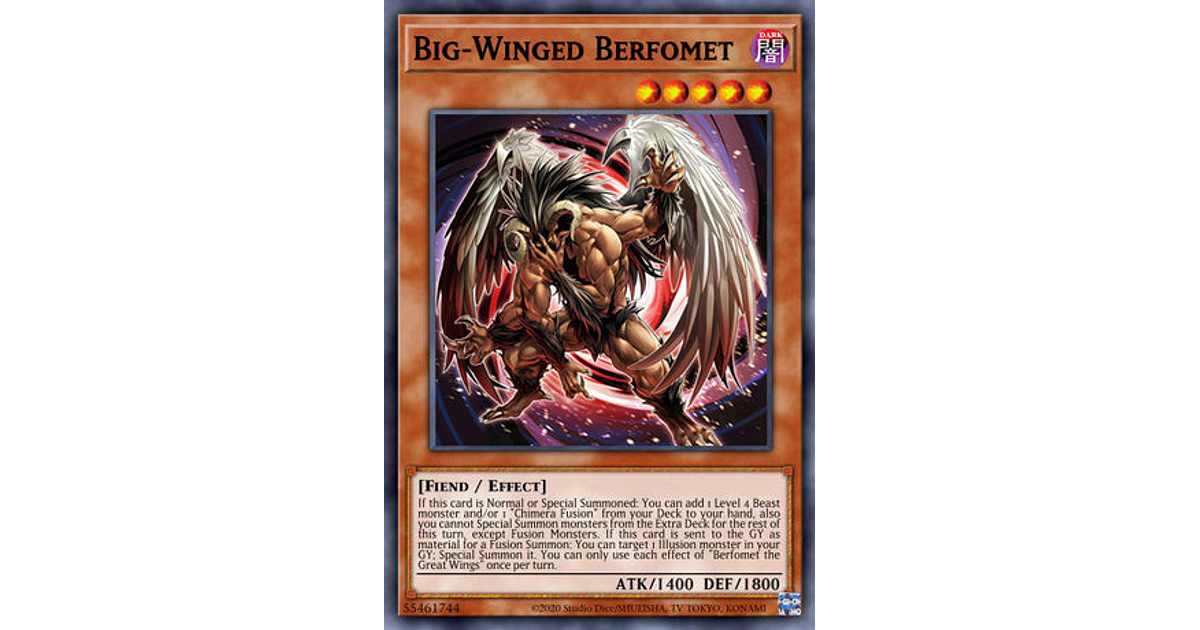 Big-Winged Berfomet - DUNE-EN004 - Super Rare 1st Edition