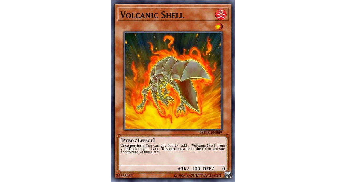 Volcanic Shell - LD10-EN025 - Common 1st Edition