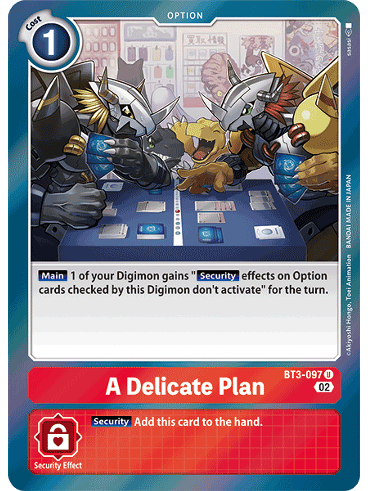 BT3-097 U A Delicate Plan