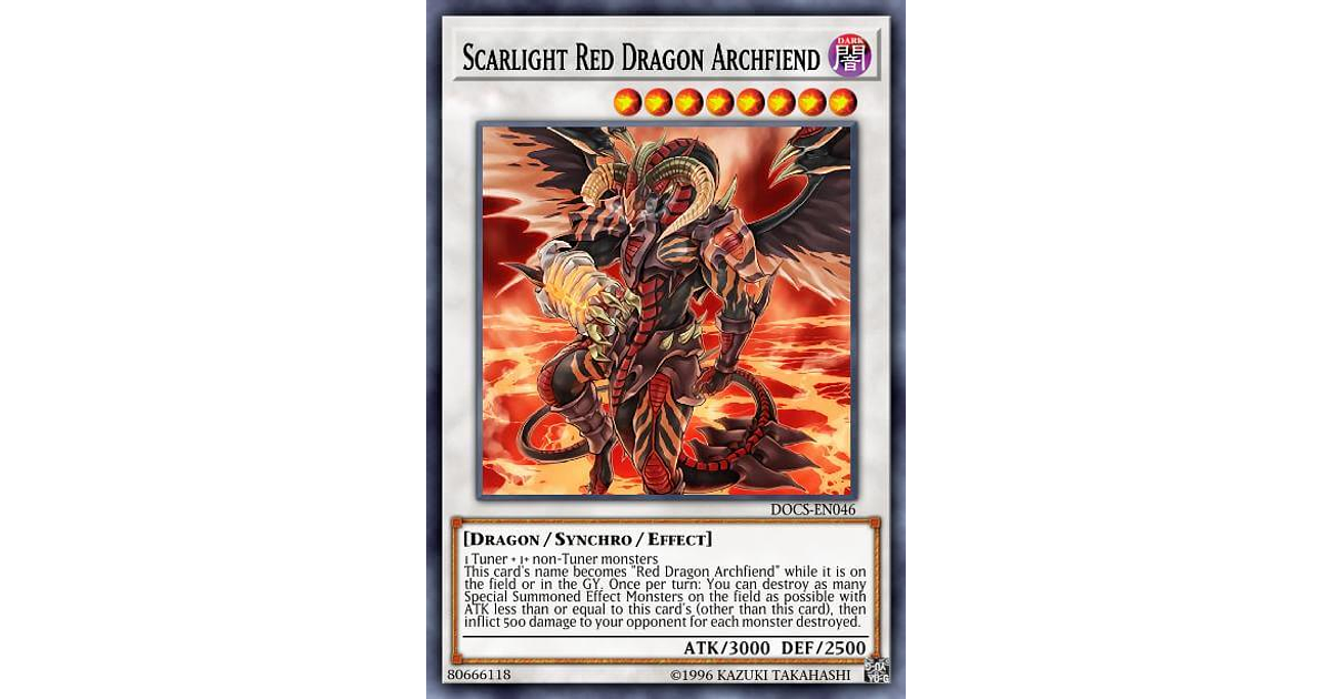 Scarlight Red Dragon Archfiend - SDCK-EN041 - Common 1st ...