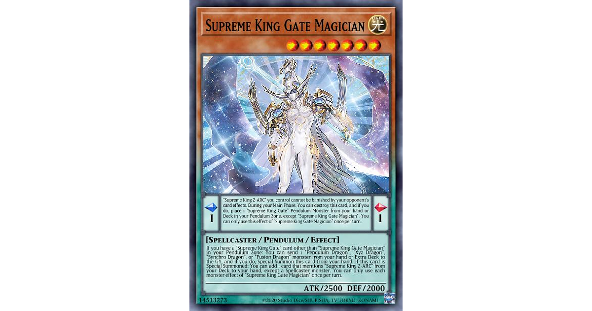 Supreme King Gate Magician - AGOV-EN001 - Super Rare 1st ...