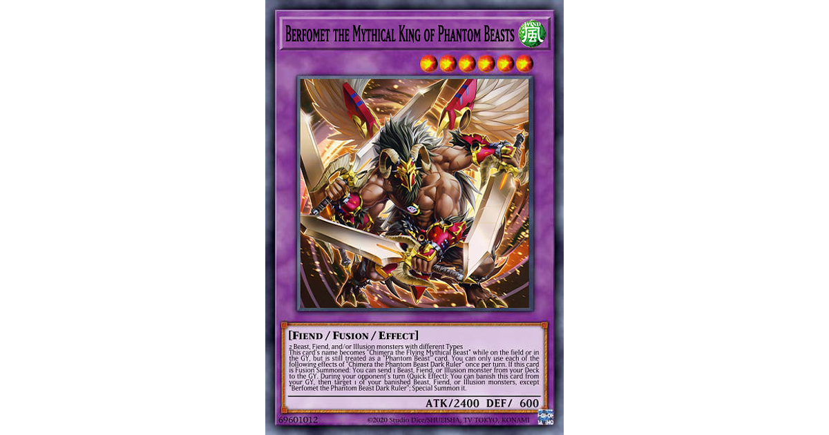 Berfomet the Mythical King of Phantom Beasts - AGOV-EN032...