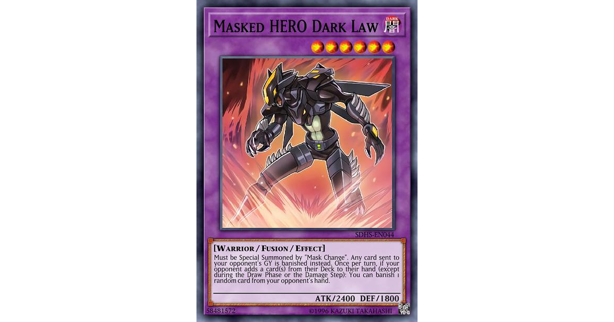 Masked HERO Dark Law - RA01-EN025 - Super Rare 1st Edition
