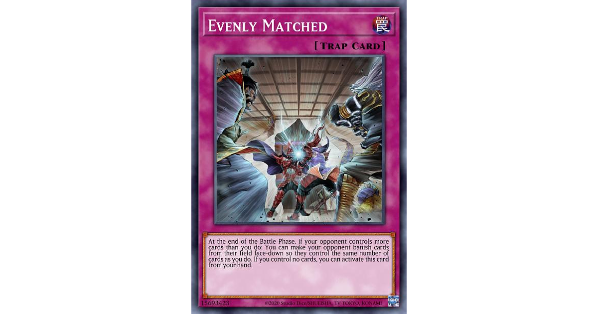 Evenly Matched - RA01-EN074 - Super Rare 1st Edition