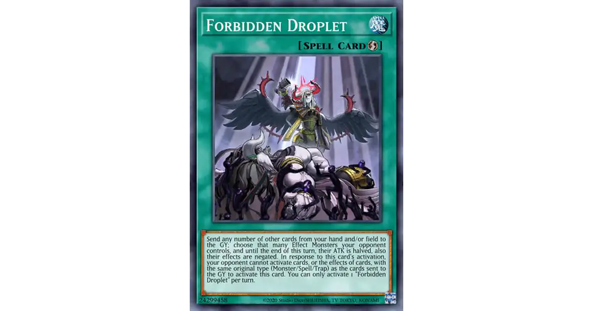 Forbidden Droplet - RA01-EN064 - Ultra Rare 1st Edition