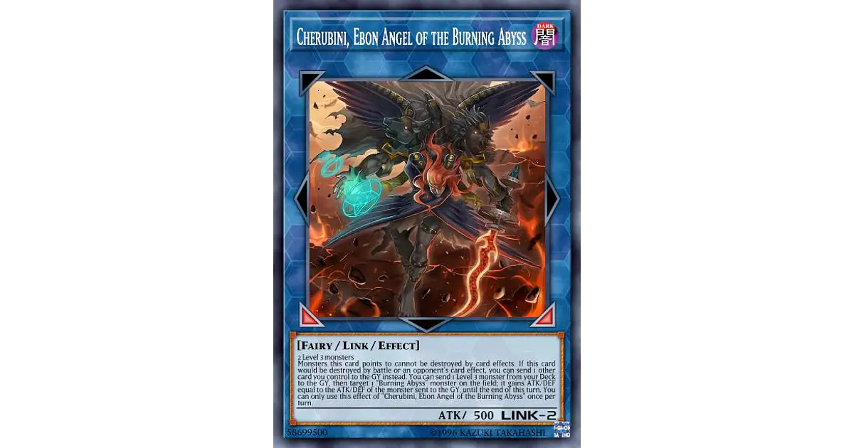 Cherubini, Ebon Angel of the Burning Abyss - RA01-EN042
