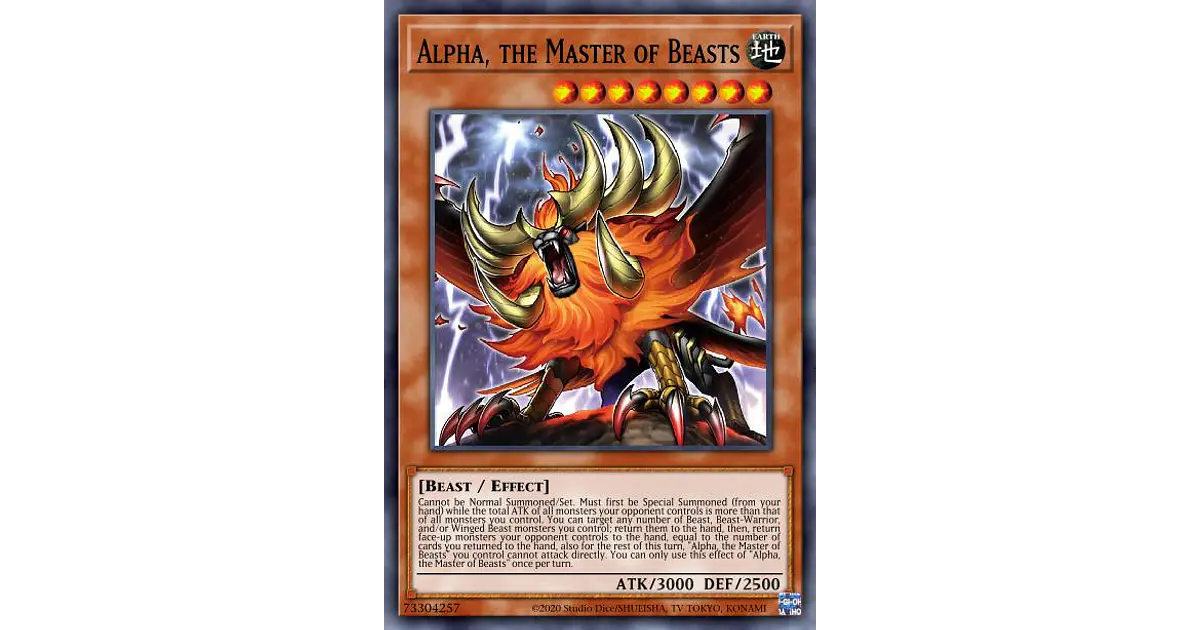 Alpha, the Master of Beasts - RA01-EN022 - Quarter Centur...