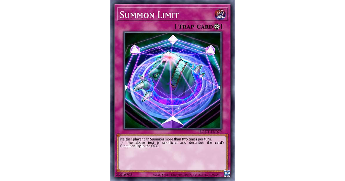 Summon Limit - RA01-EN070 - Ultimate Rare 1st Edition