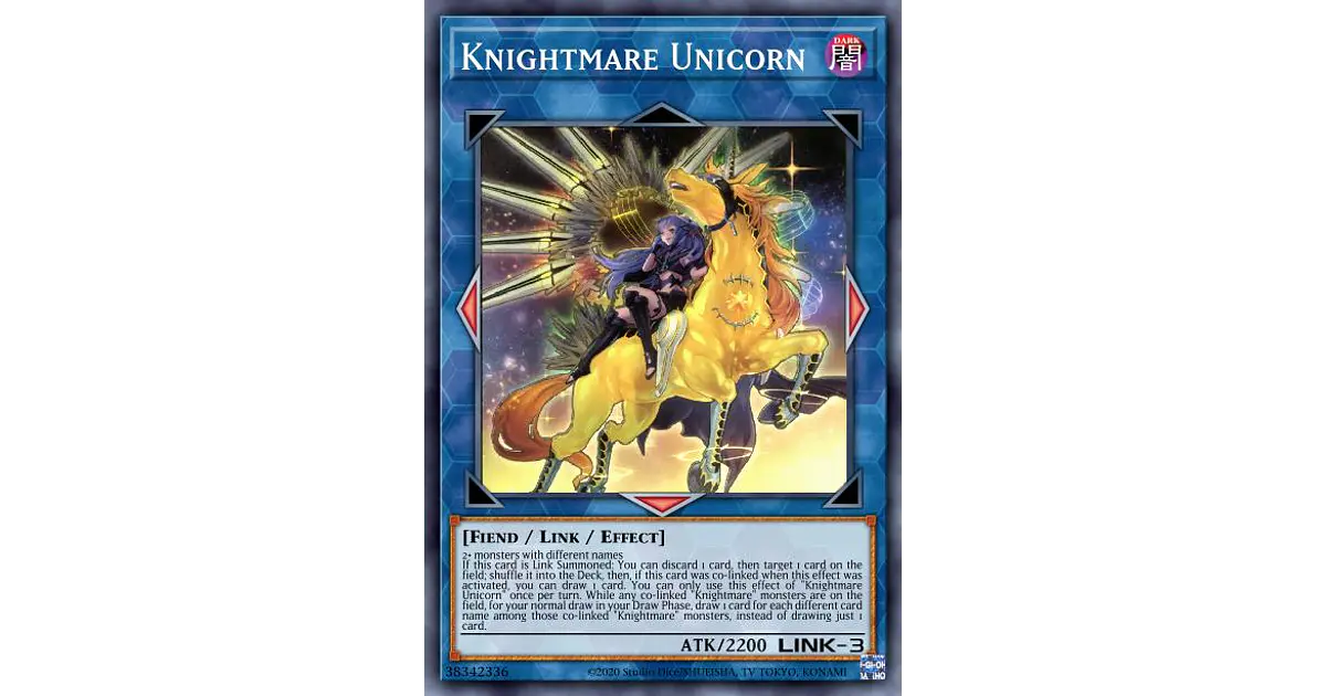Knightmare Unicorn (alternate art) - RA01-EN043 - Collect...