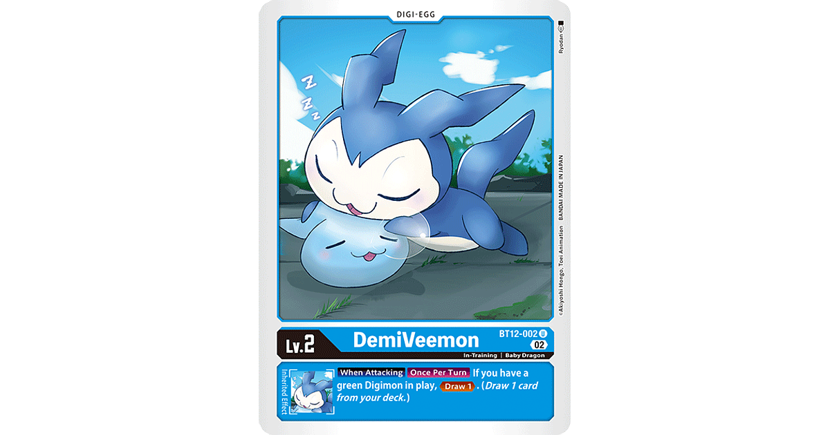 BT12-002 U DemiVeemon (NO FOIL)