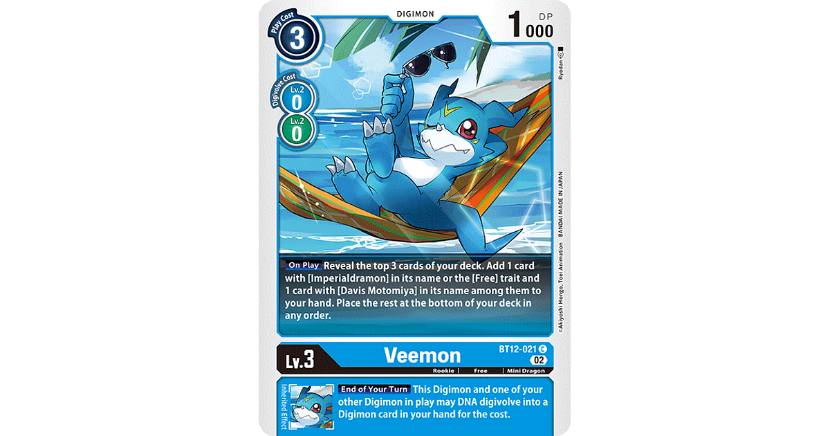 BT12-021 C Veemon (NO FOIL)