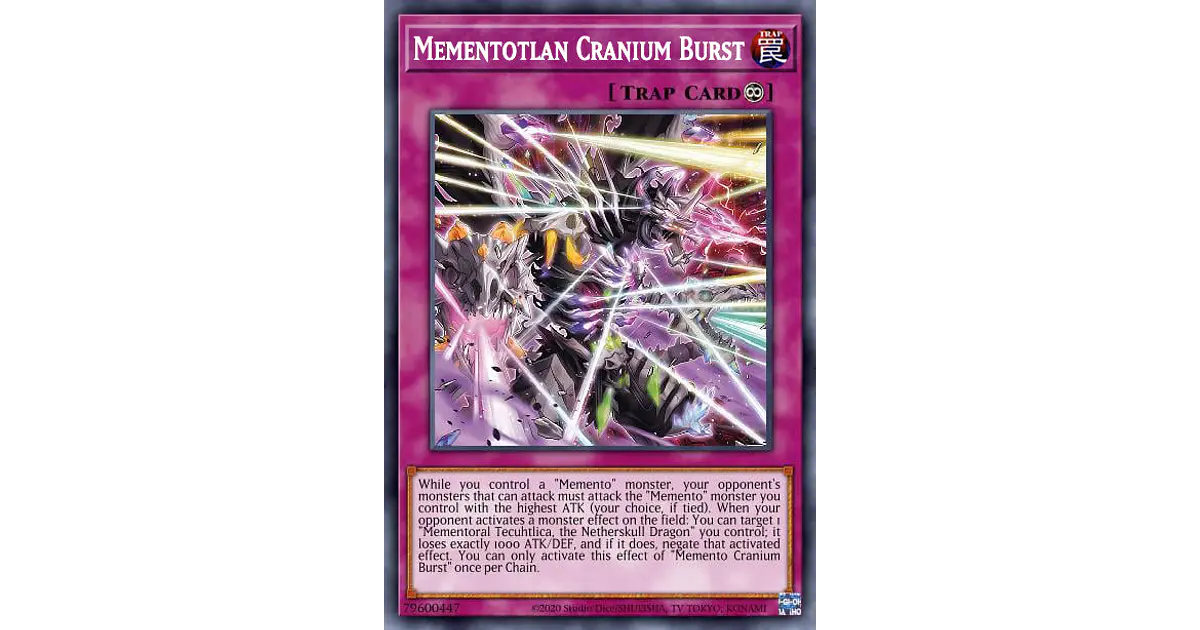 Mementotlan Cranium Burst - VASM-EN012 - Rare 1st Edition