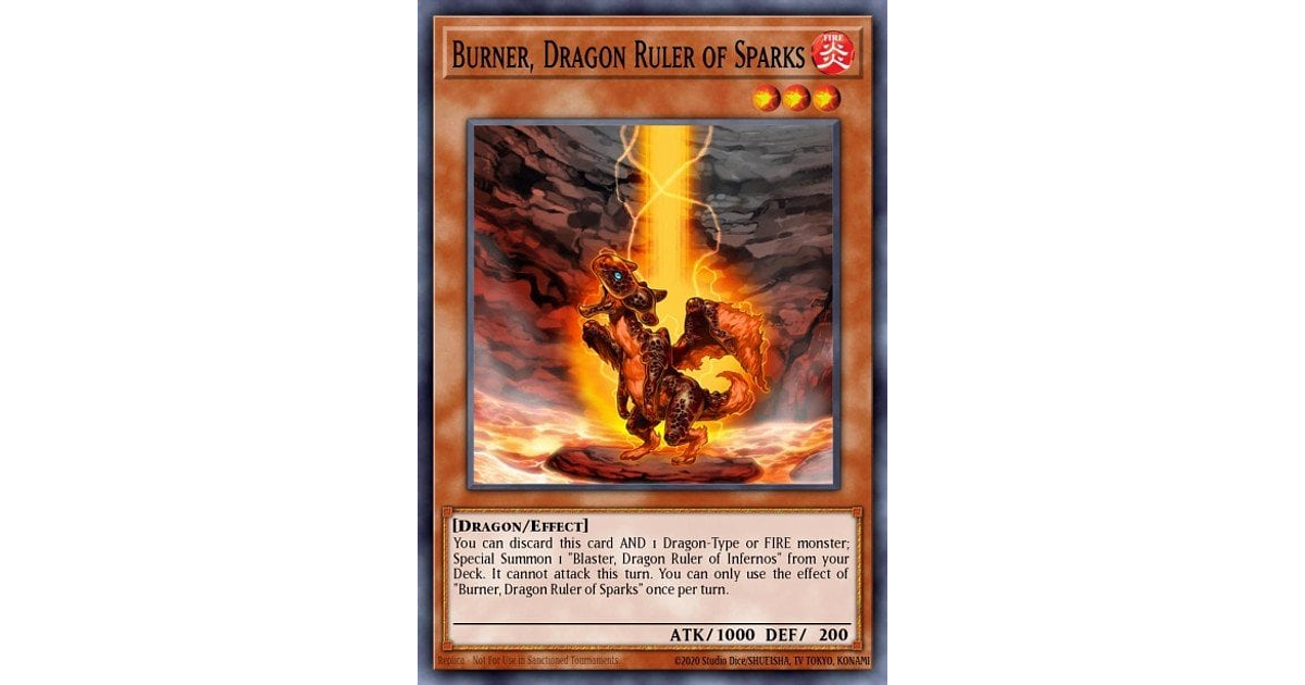 Burner, Dragon Ruler of Sparks - SR14-EN009 - Common 1st ...
