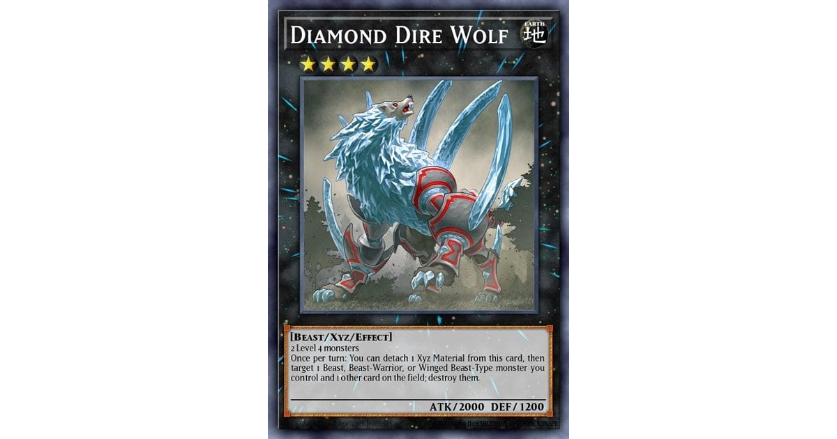 Diamond Dire Wolf - SR14-EN042 - Common 1st Edition