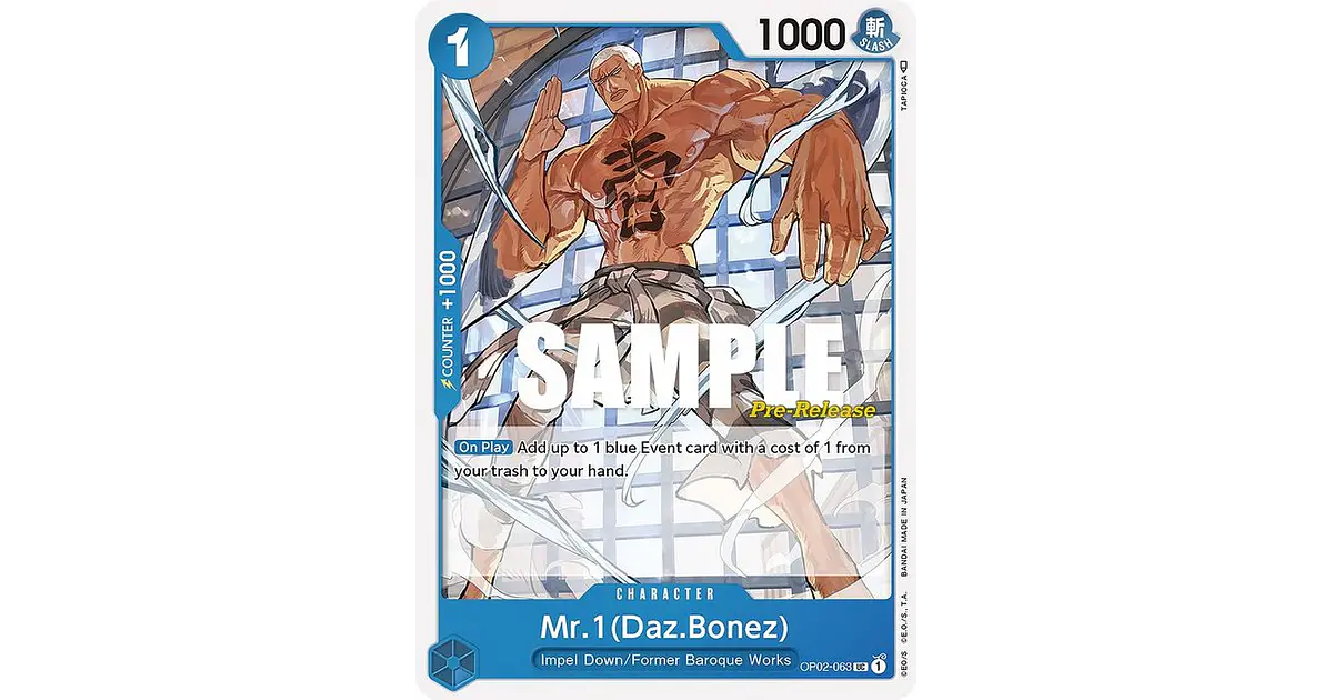 OP02-063 U Mr.1 (Daz.Bonez) (PRE)