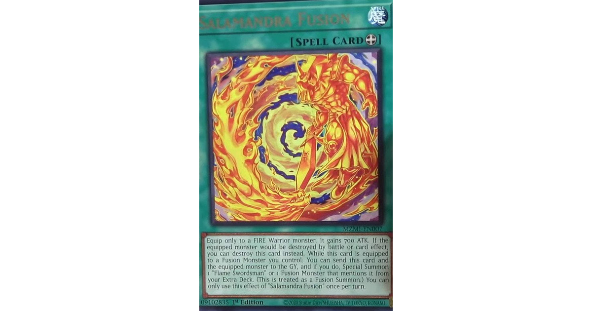 Salamandra Fusion - MZMI-EN007 - Rare 1st Edition