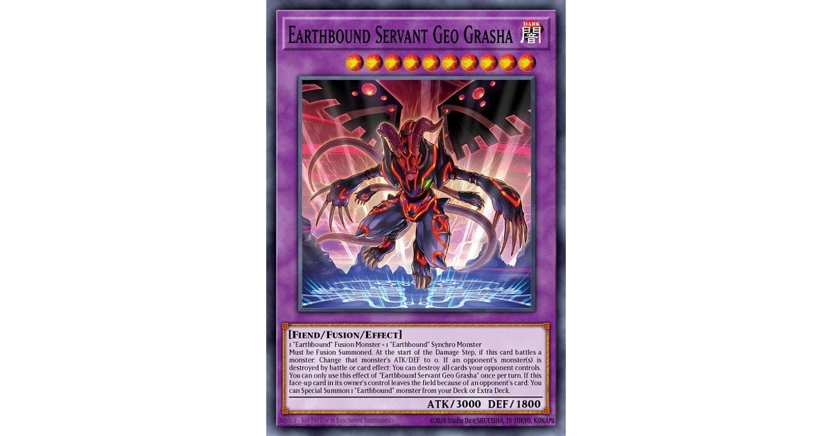 Earthbound Servant Geo Grasha - MZMI-EN031 - Super Rare 1...