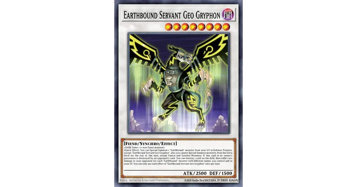 Earthbound Servant Geo Gryphon - MZMI-EN033 - Super Rare ...