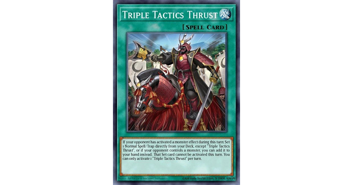Triple Tactics Thrust - MZMI-EN084 - Ultra Rare 1st Edition