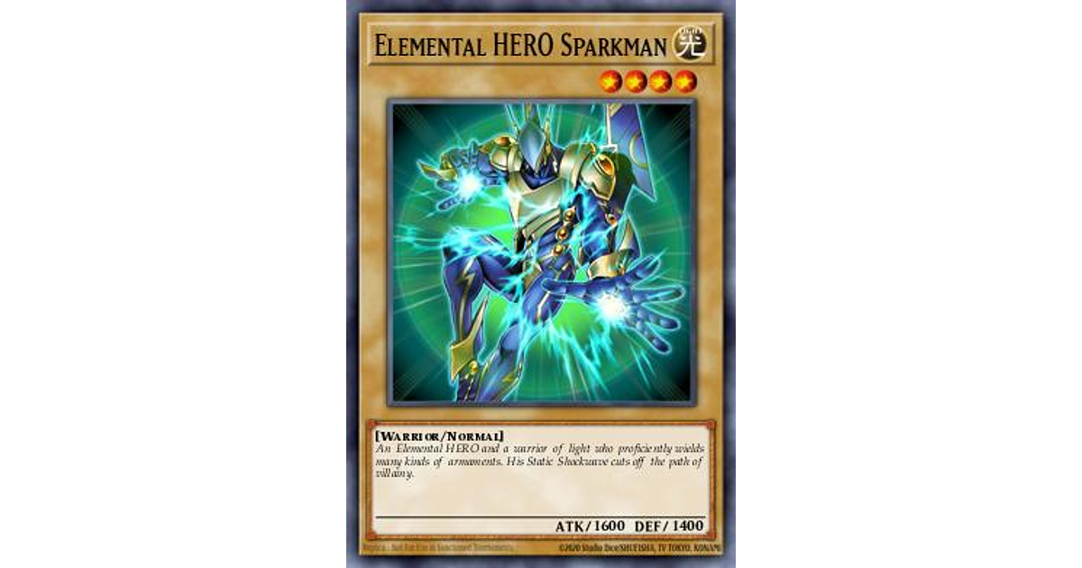Elemental HERO Sparkman - STAS-EN001 - Common 1st Edition