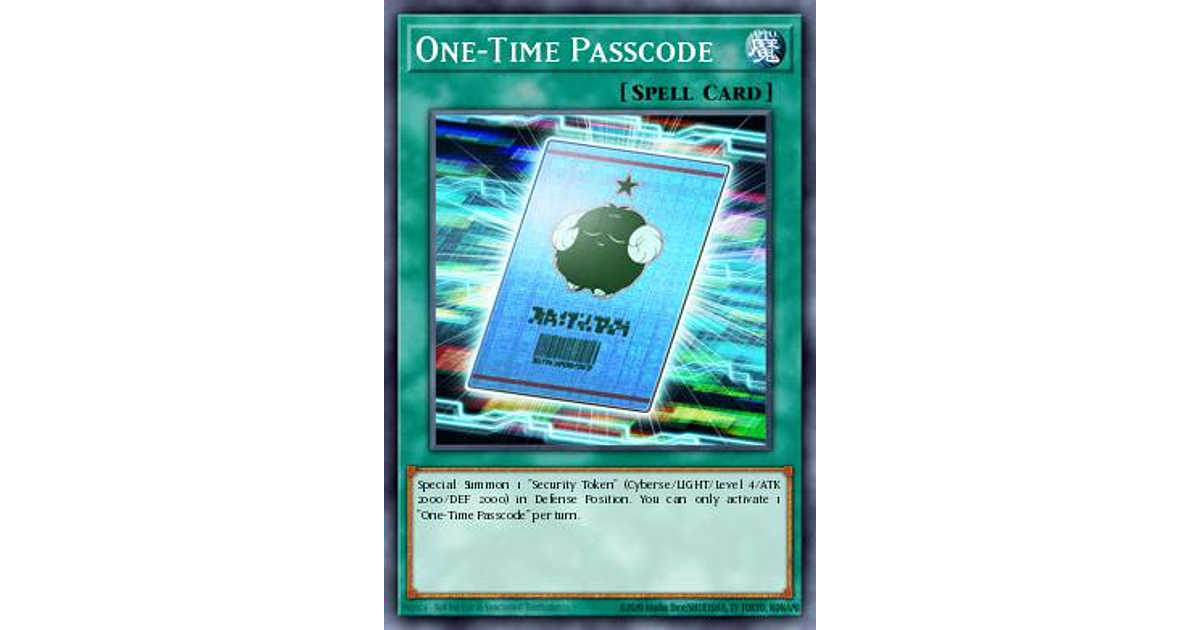 One-Time Passcode - STAS-EN016 - Common 1st Edition