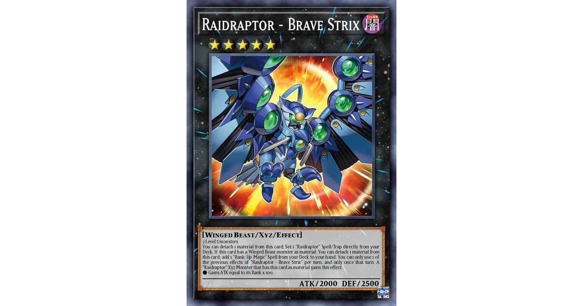 Raidraptor - Brave Strix - PHNI-EN046 - Super Rare 1st Ed...