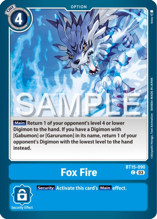 BT15-090 C Fox Fire