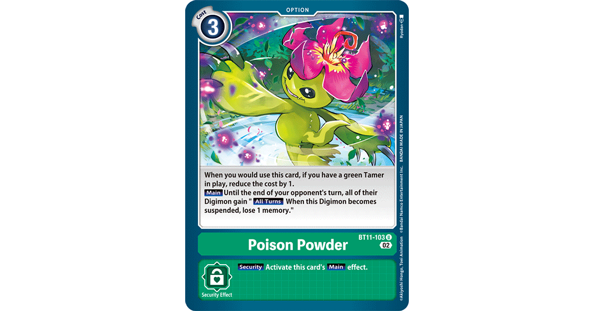 BT11-103 U Poison Powder
